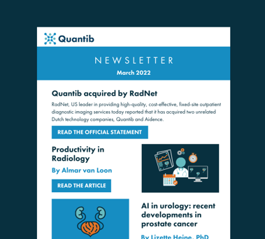 Stay up to date with Quantib | Subscribe